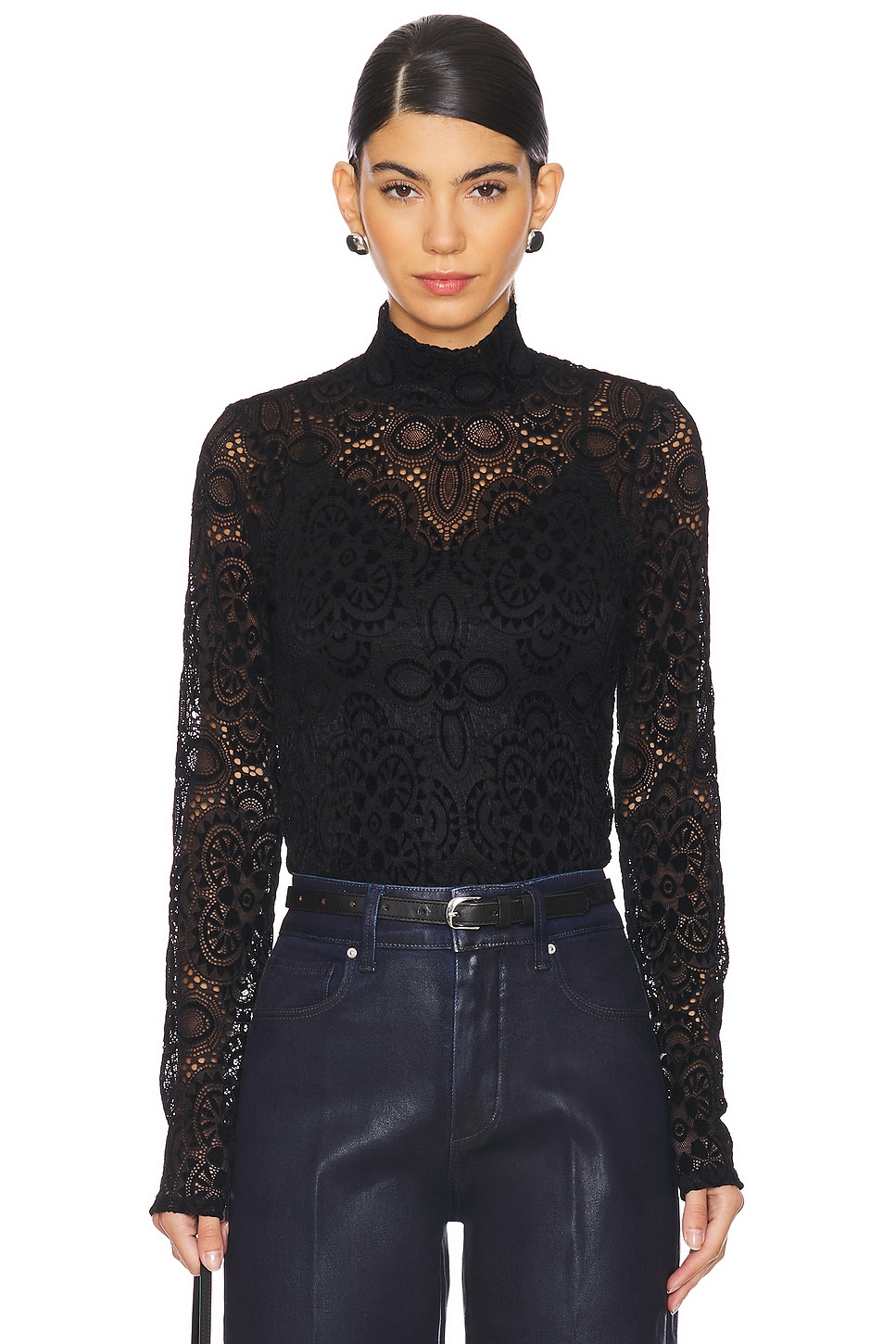PAIGE Ursula Top in Black | REVOLVE