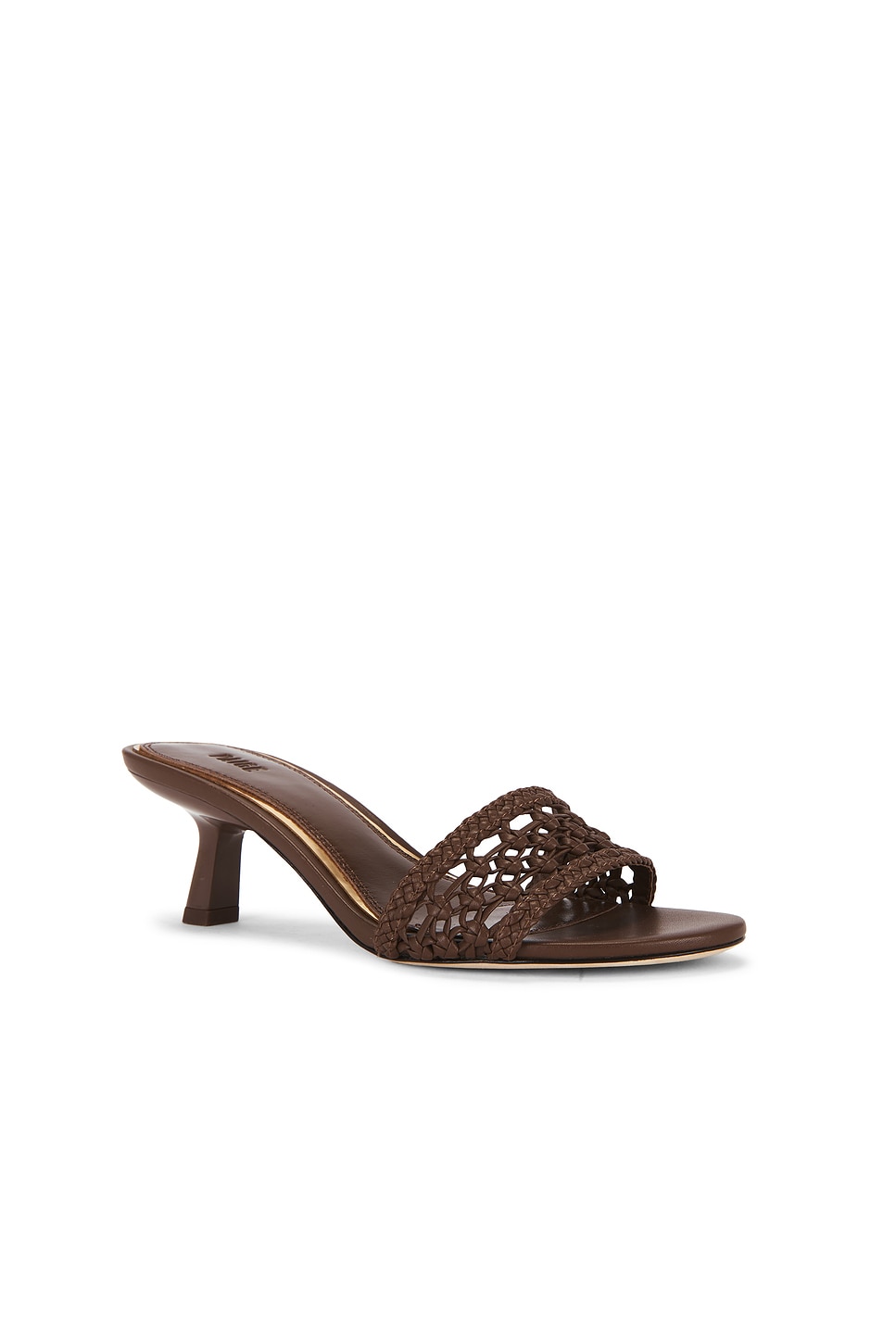 PAIGE Fallyn Woven Sandal in Mahogany | REVOLVE