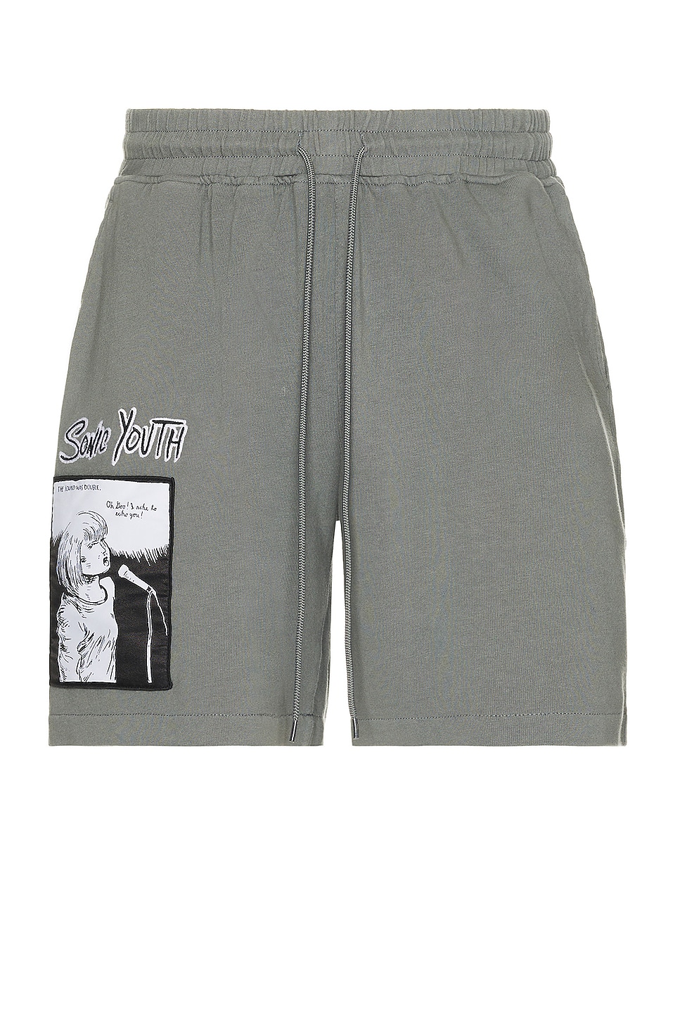 Pleasures X Sonic Youth Singer Shorts in Charcoal | REVOLVE