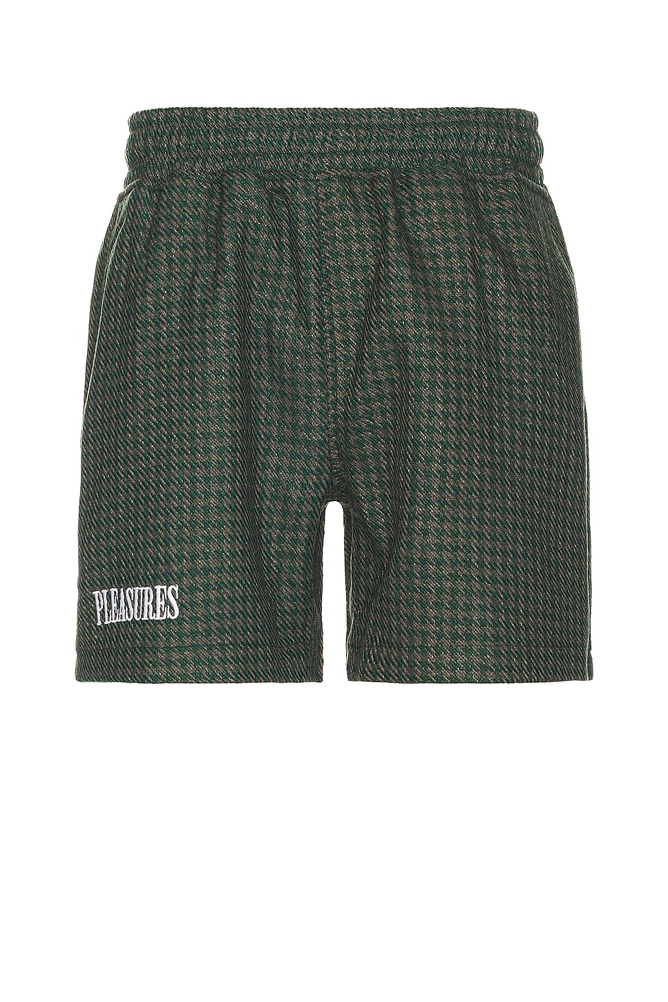 Pleasures Intercept Houndstooth Shorts in Green | REVOLVE