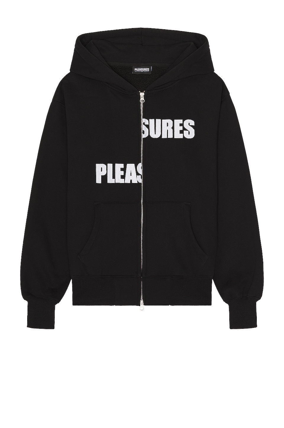Pleasures Evolution Zip Up Hoodie in Black | REVOLVE