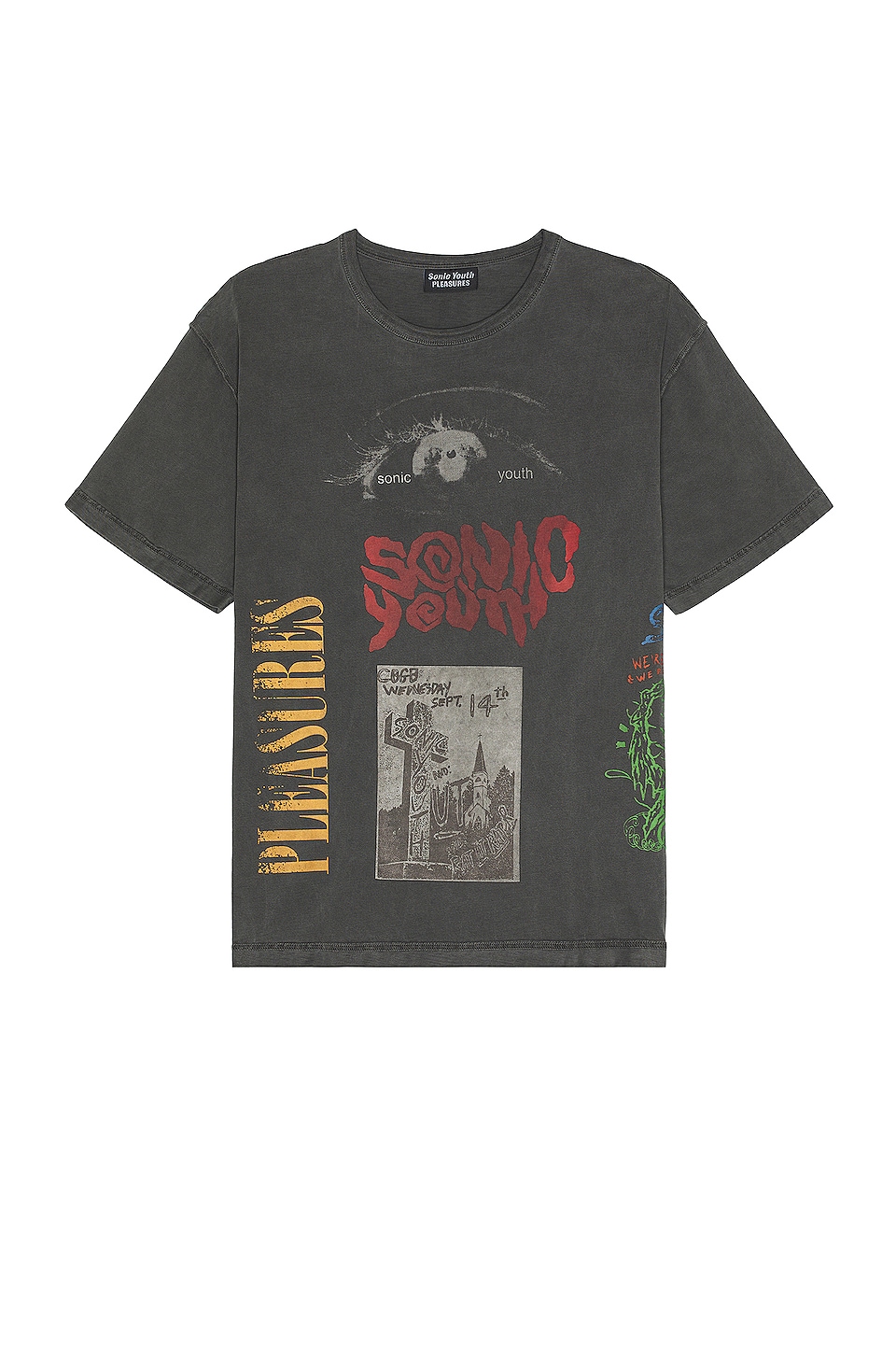 Pleasures X Sonic Youth Test Print T-shirt in Grey | REVOLVE