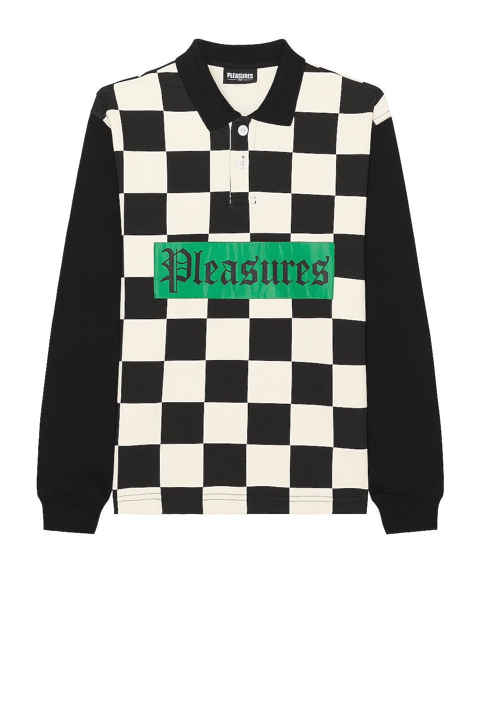 Pleasures Racer Polo in Black | REVOLVE