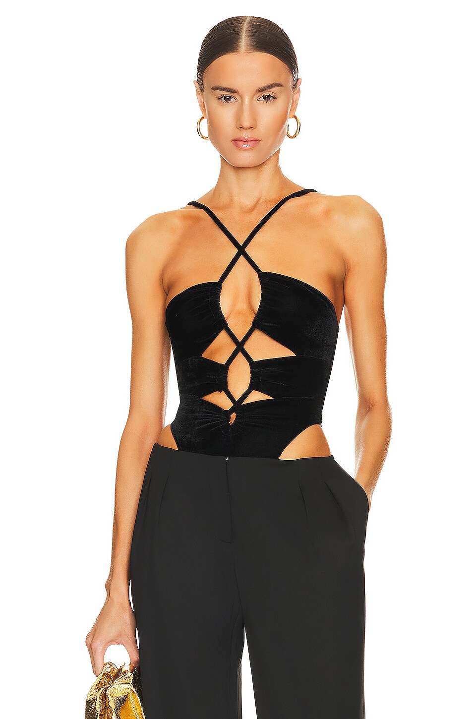 Patbo Ultra High Cut Bodysuit In Black Revolve 8452