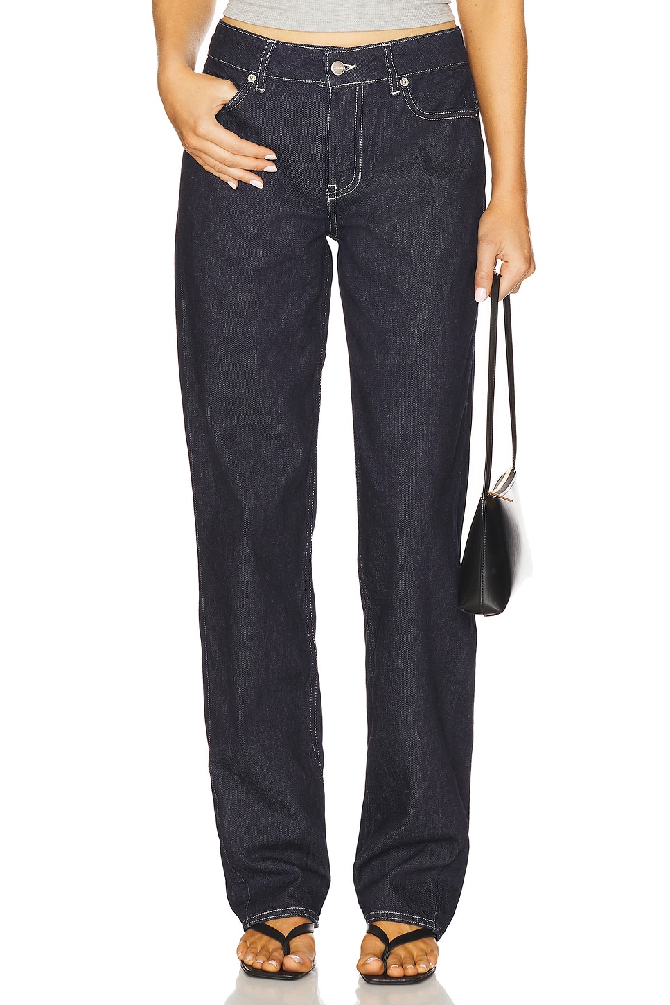 Peachy Den The Joan Jeans in Indigo Rinse | REVOLVE