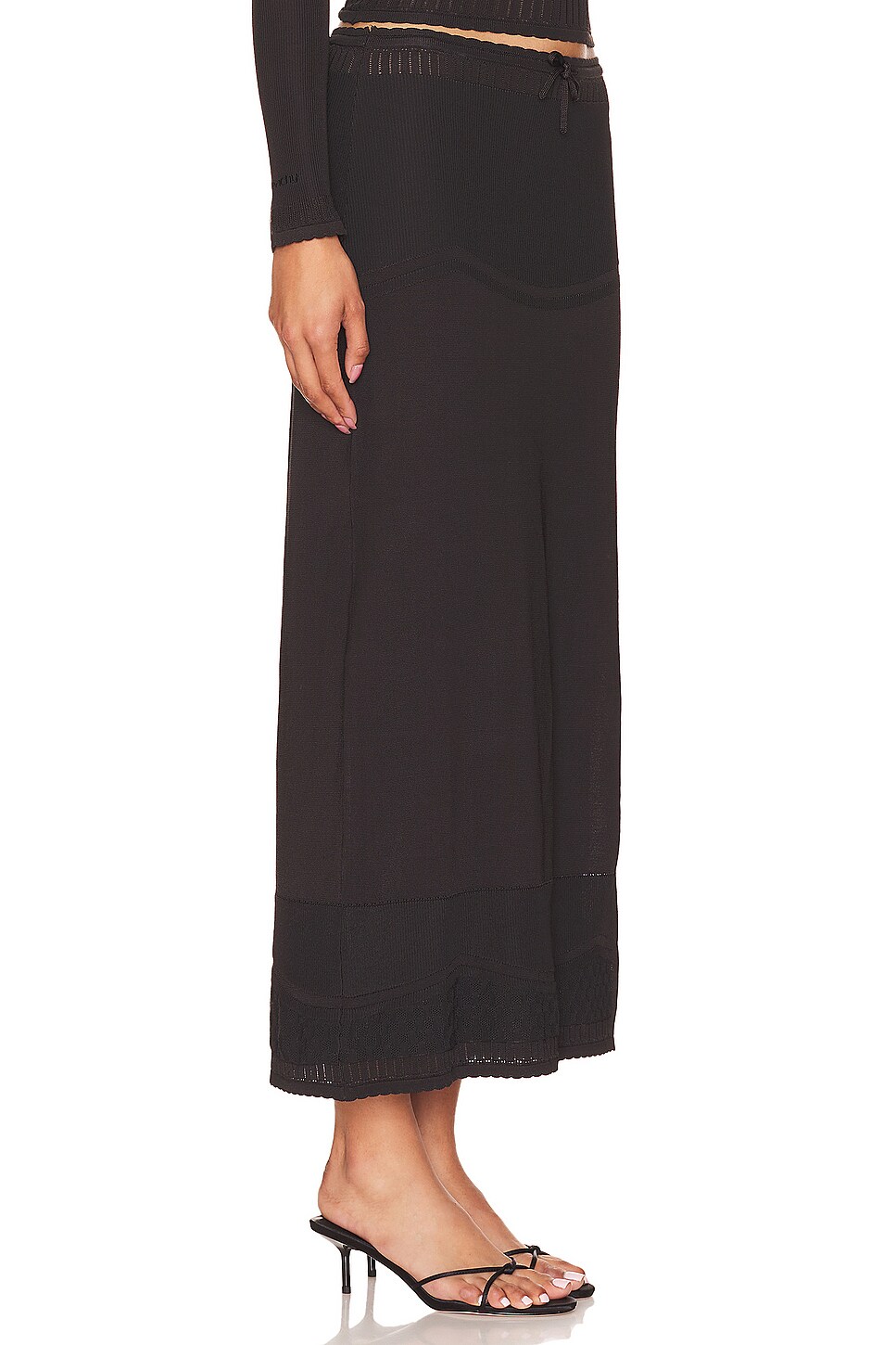 Peachy Den Elsa Maxi Skirt in Beetle | REVOLVE