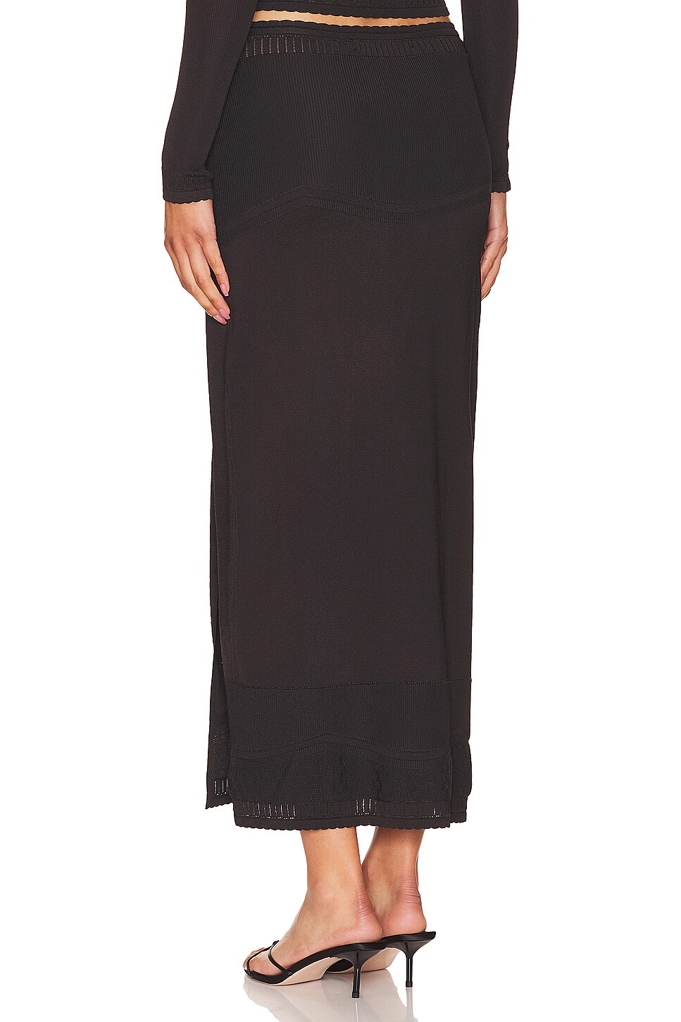 Peachy Den Elsa Maxi Skirt in Beetle | REVOLVE