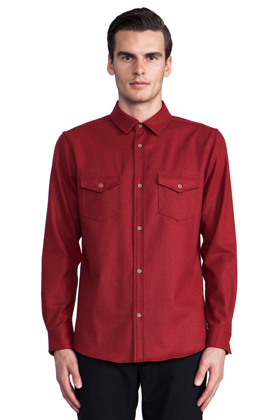 The Portland Collection by Pendleton Government Camp Shirt in Red Mix ...