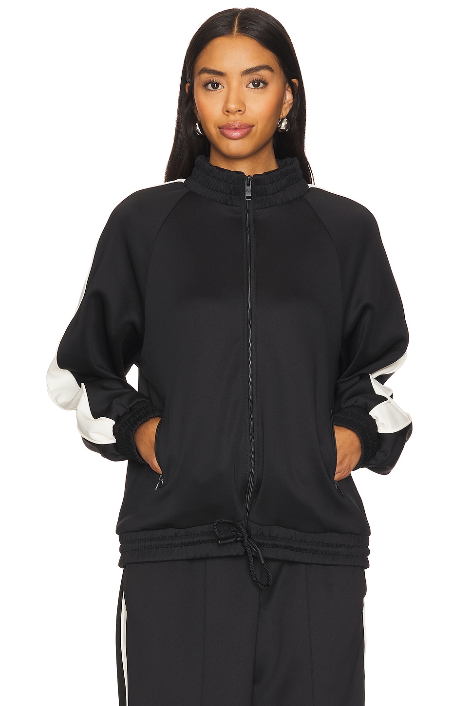 P.E Nation Man Down Track Jacket in Black | REVOLVE