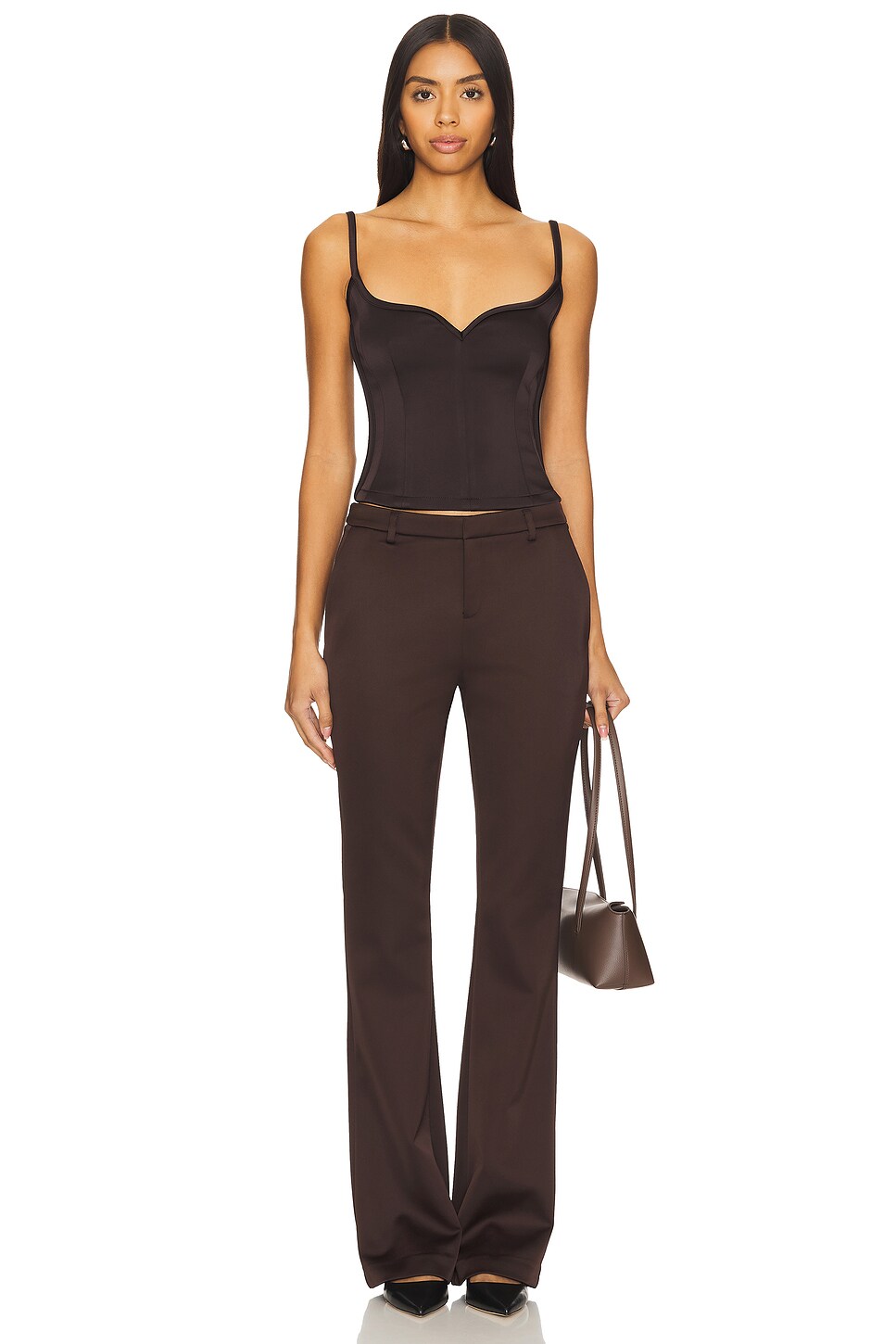 Paris Georgia Heart Top in Chocolate | REVOLVE