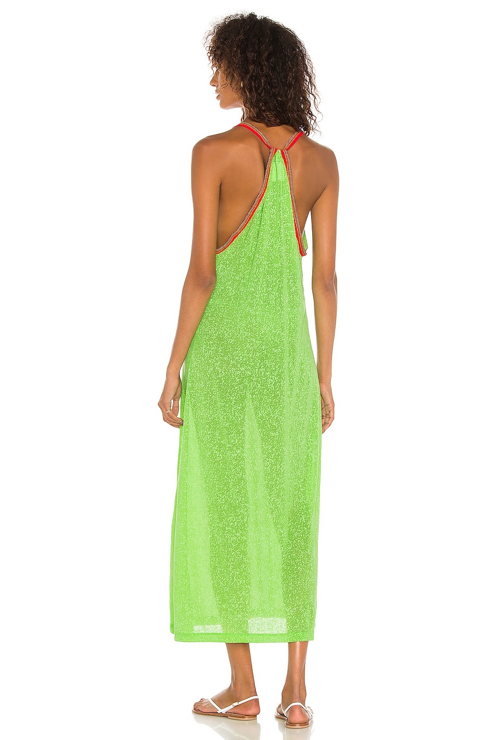 Pitusa Inca Cheetah Sundress in Lime | REVOLVE