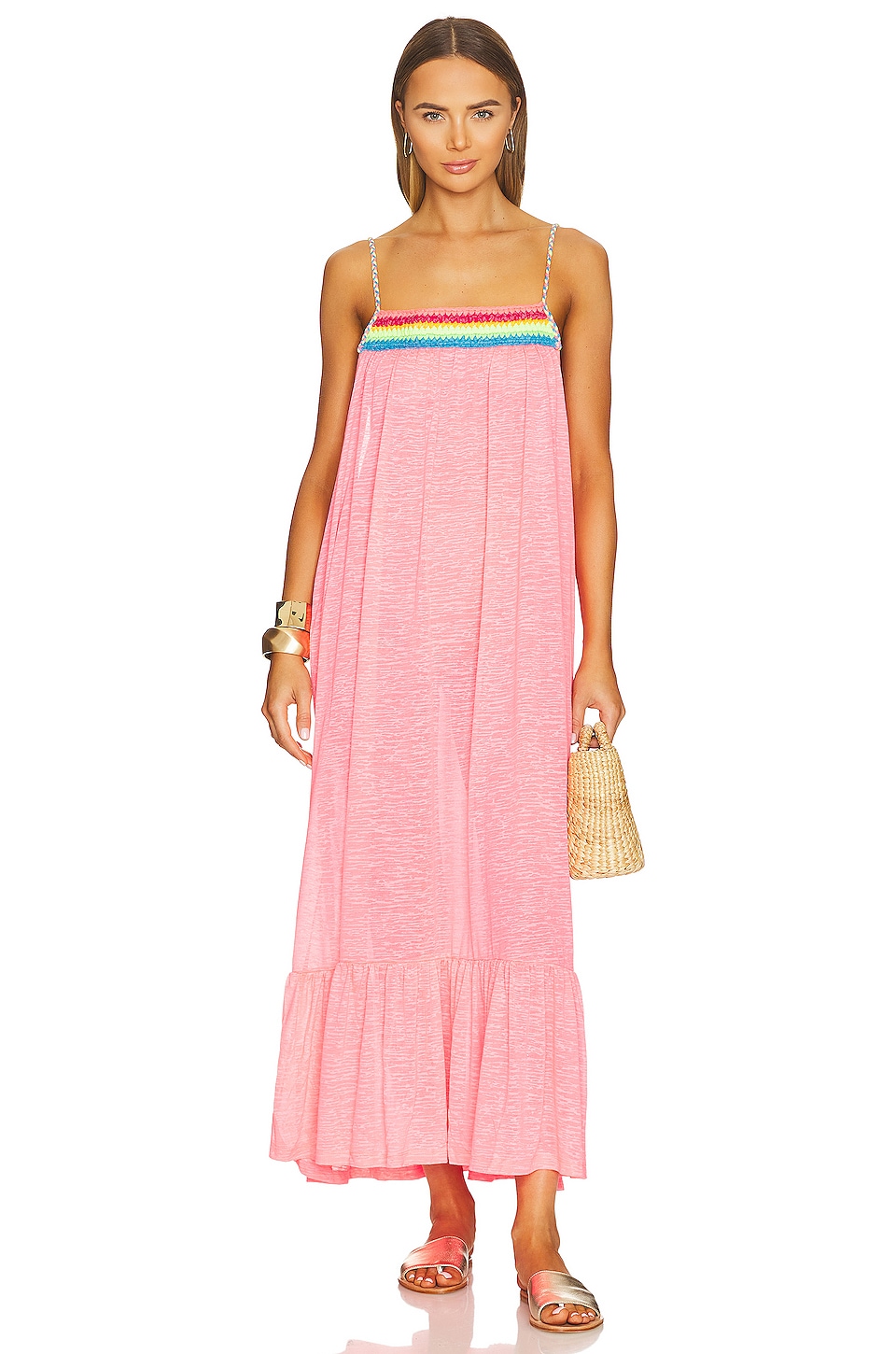 Pitusa Braided Dress in Hot Pink | REVOLVE