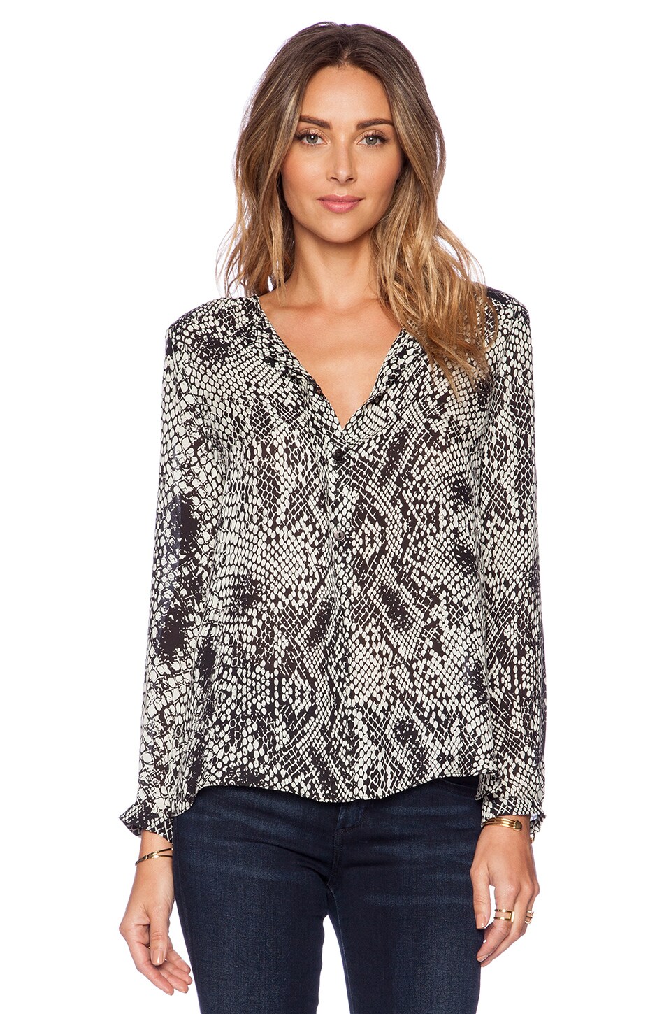 Parker Meade Blouse in Viper | REVOLVE