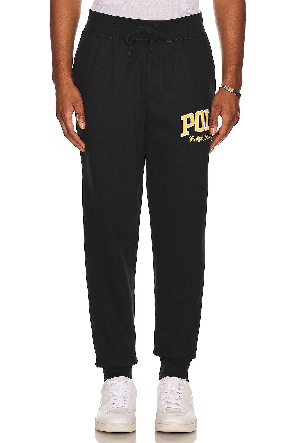 Polo Ralph Lauren Graphic Fleece Pant in Polo Black | REVOLVE