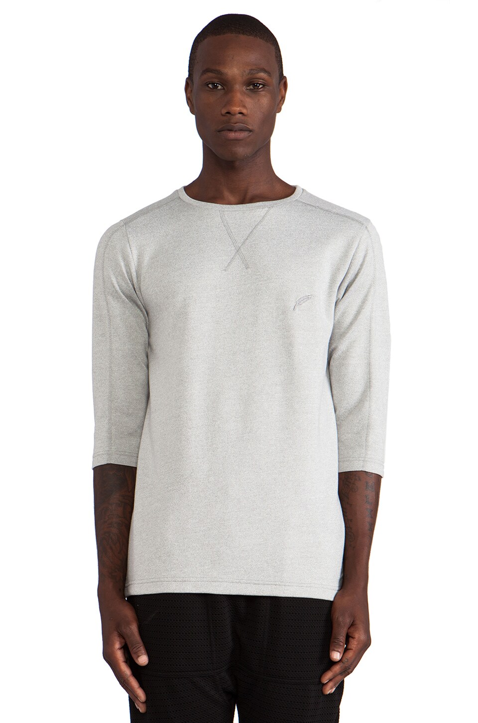 Publish Kemp French Terry Crew in Grey | REVOLVE