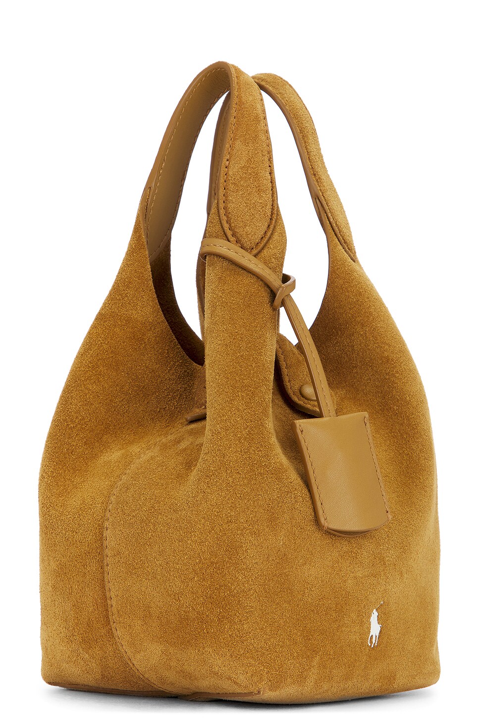 Polo Ralph Lauren Suede Small Crossbody in Caramel | REVOLVE