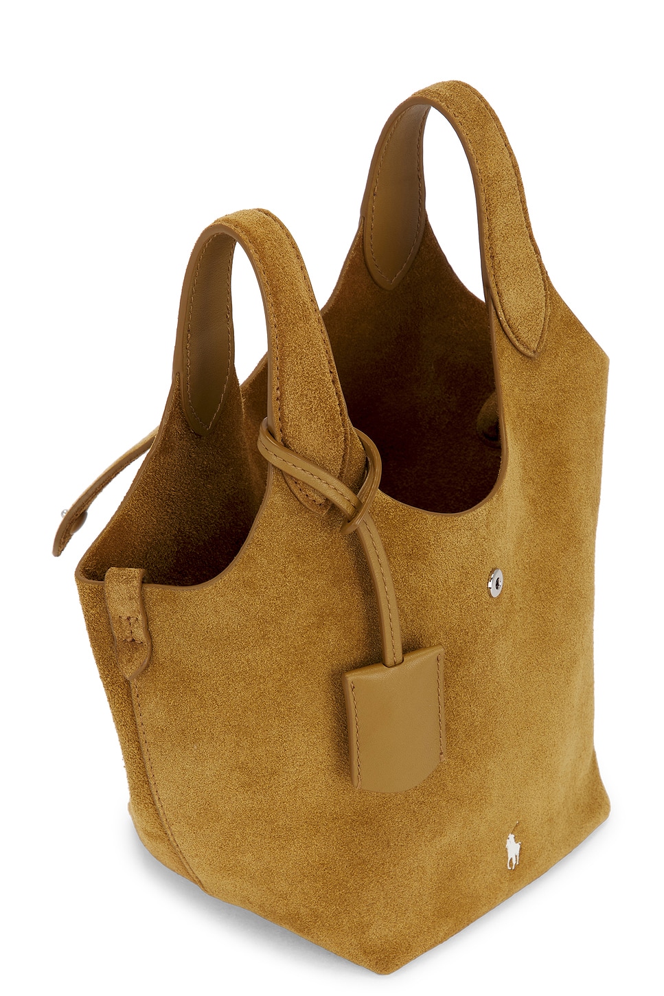 Polo Ralph Lauren Suede Small Crossbody in Caramel | REVOLVE