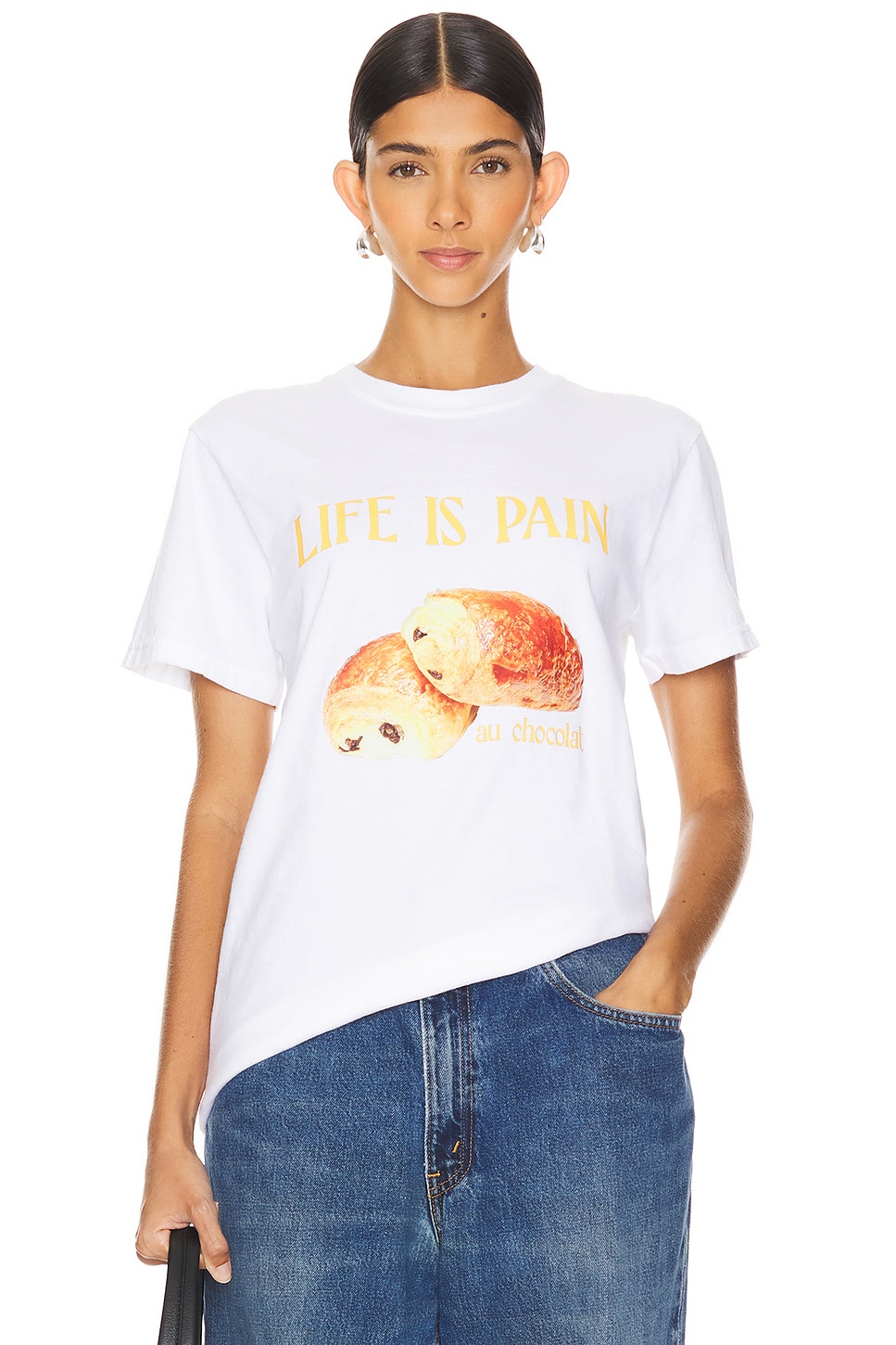 Polychrome Goods Life Is Pain T Shirt in White | REVOLVE