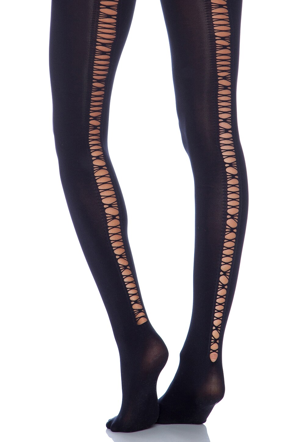 Pretty Polly Ladder Back Tights in Black | REVOLVE