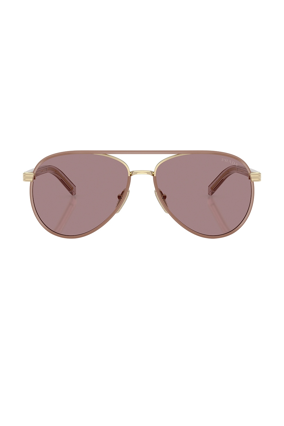 Prada Aviator Sunglasses in Pale Gold | REVOLVE