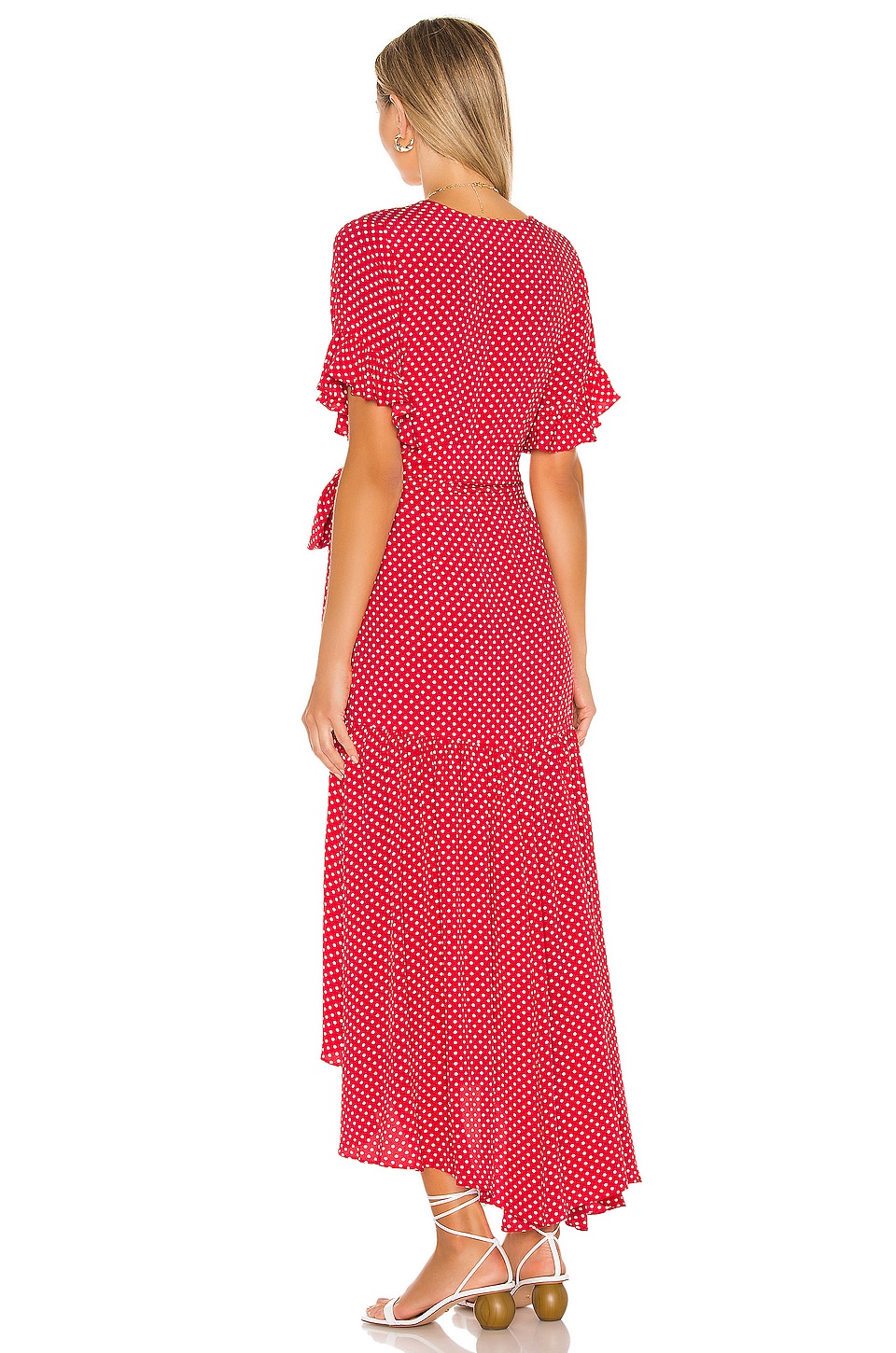 Privacy Please Solana Maxi Dress in Red & White Dot | REVOLVE