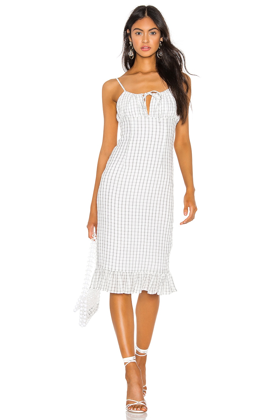 Privacy Please Hanna Midi Dress in Black & White | REVOLVE