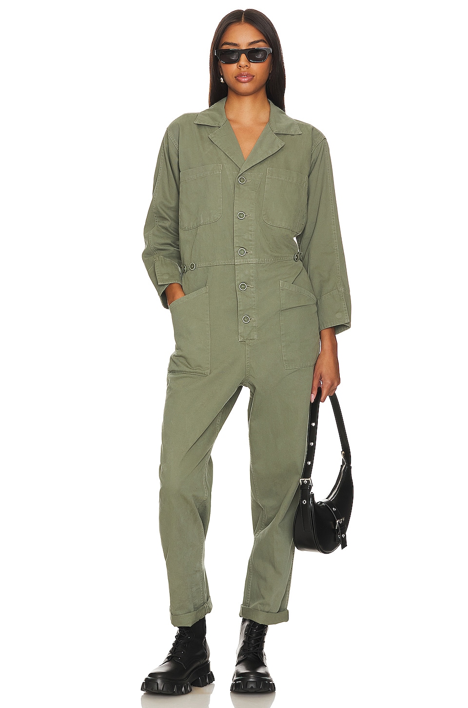 PISTOLA Tanner Long Sleeve Field Suit in Vine | REVOLVE