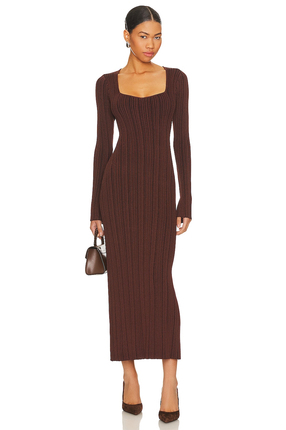 PISTOLA ROBE MAXI BRIGITTE en Cocoa Noir | REVOLVE