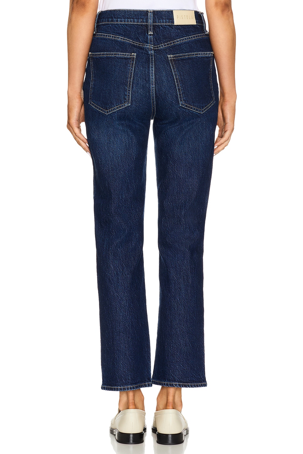 PISTOLA Bri High Rise Straight Leg Jeans in Focus | REVOLVE