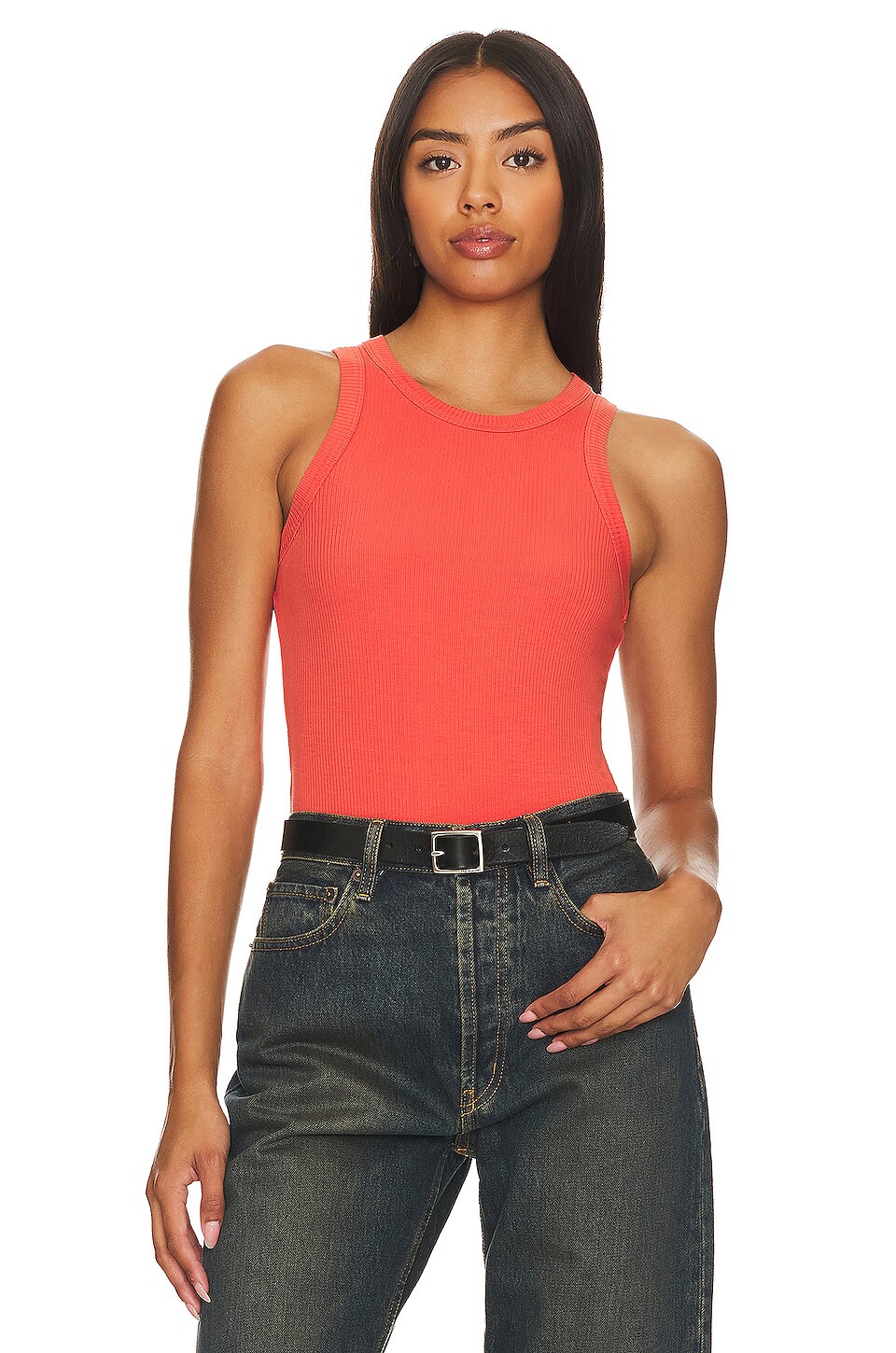 PISTOLA Blake Tank in Blood Orange | REVOLVE