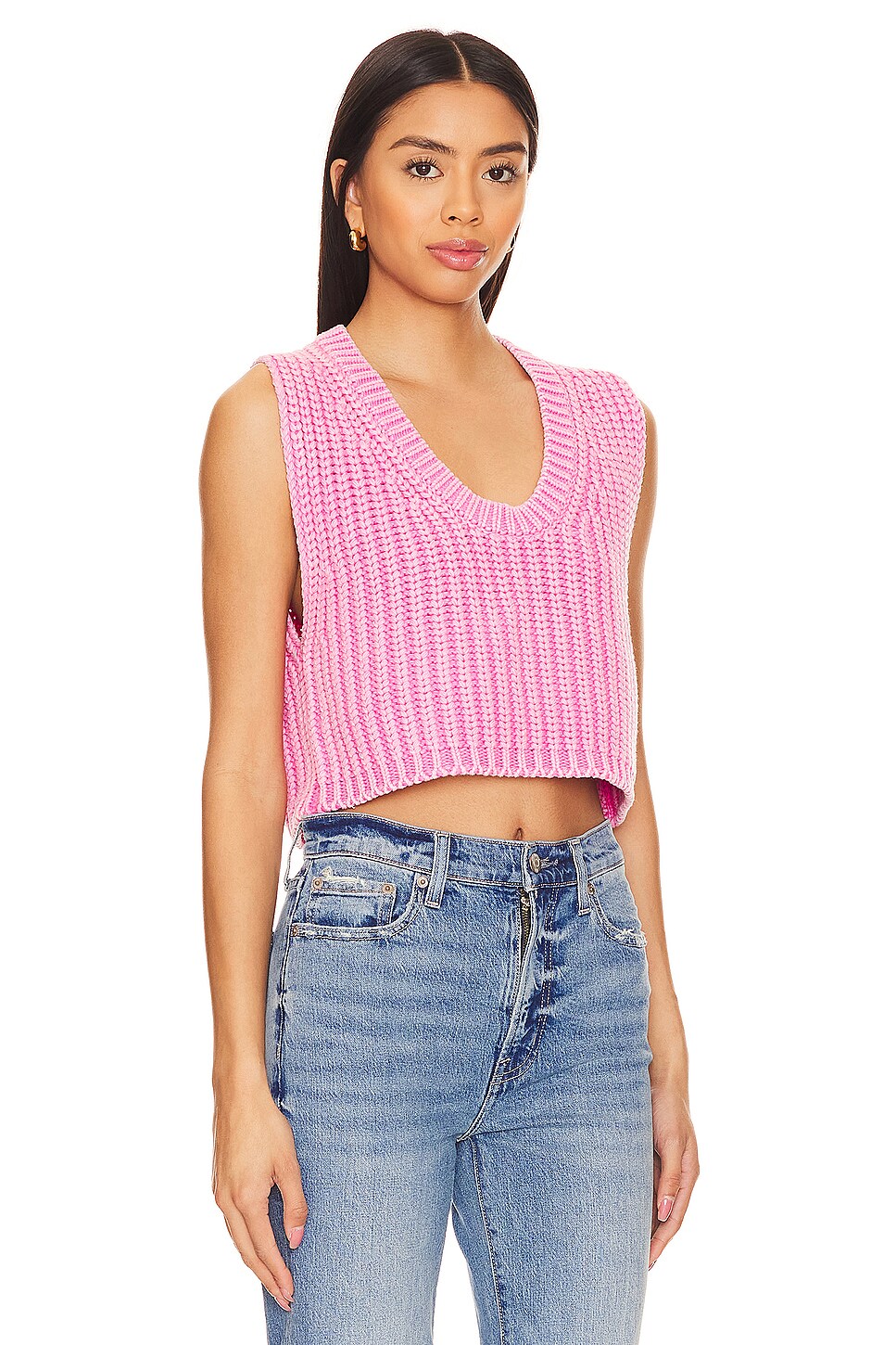PISTOLA Cora Crop Top in Pink Cosmos | REVOLVE