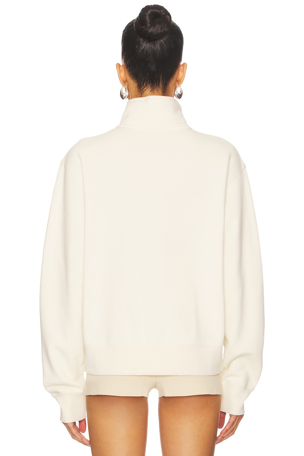 POST SWIM 3 Quarter Zip in Cream | REVOLVE