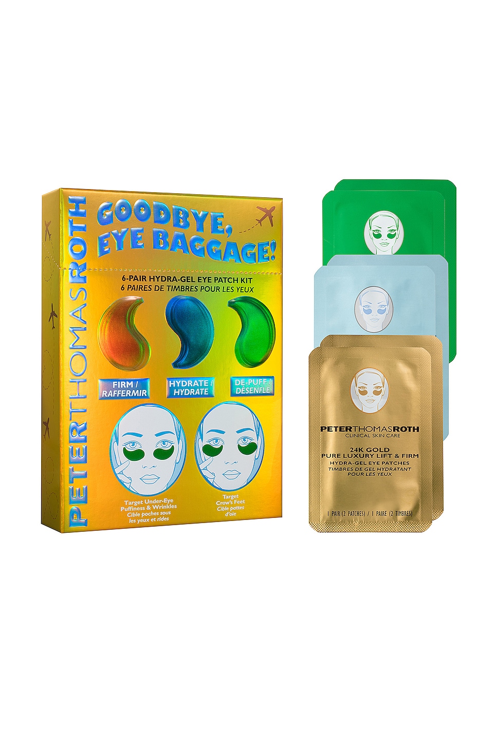 Peter Thomas Roth Goodbye, Eye Baggage! 6-piece Hydra-gel Eye Patch Kit ...