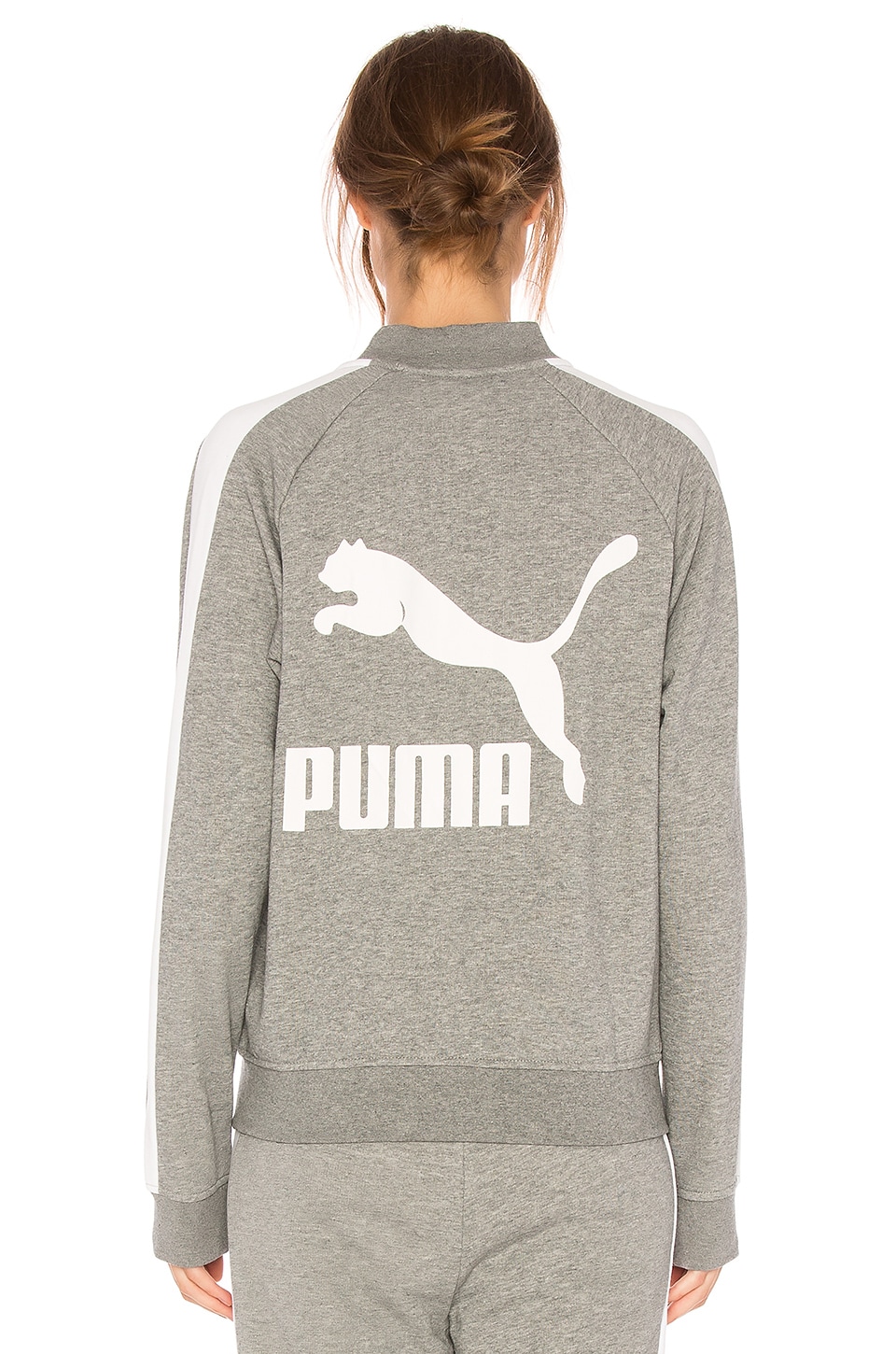 Puma Classic Logo Jacket in Rock Ridge | REVOLVE