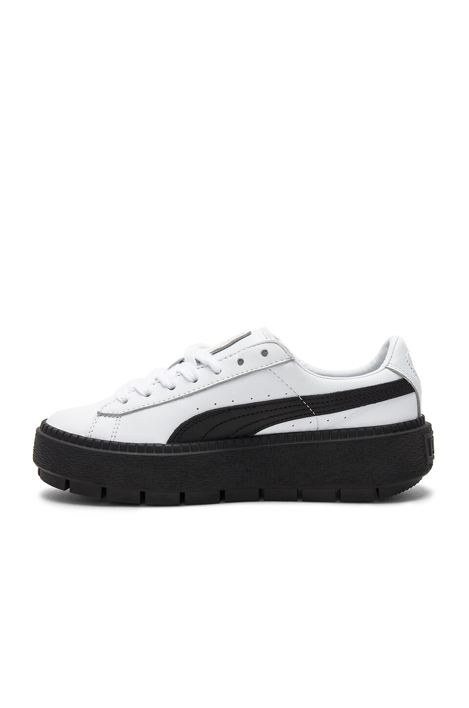 Puma Platform Trace L Sneaker in Puma White & Puma Black | REVOLVE