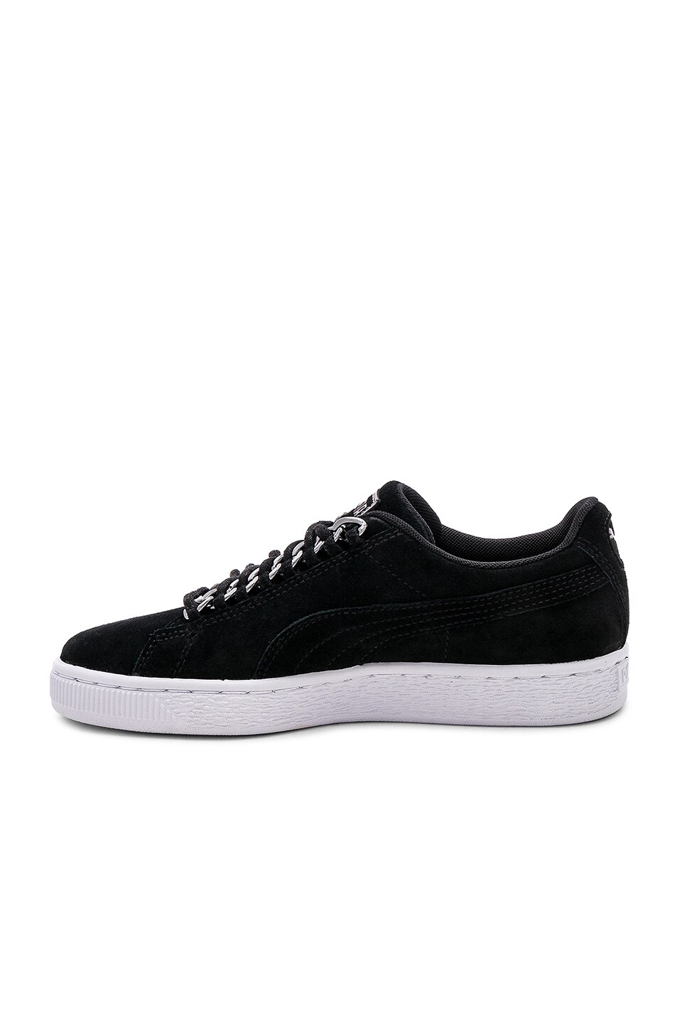 Puma Suede Classic x Chain Sneaker in Puma Black & Aged Silver | REVOLVE