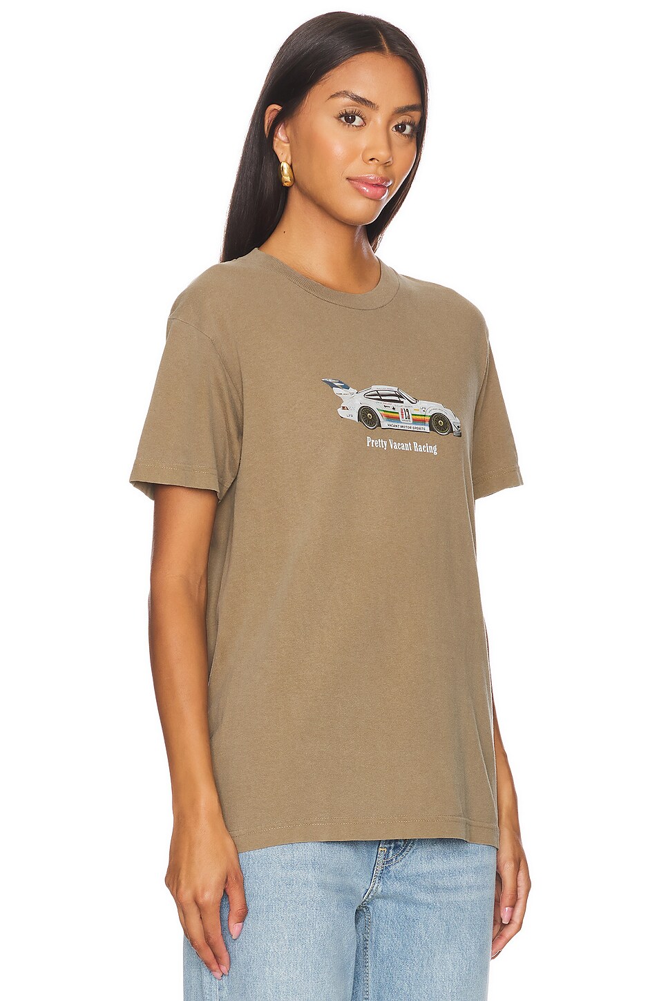 Pretty Vacant Vintage Racing Tee in Brown | REVOLVE