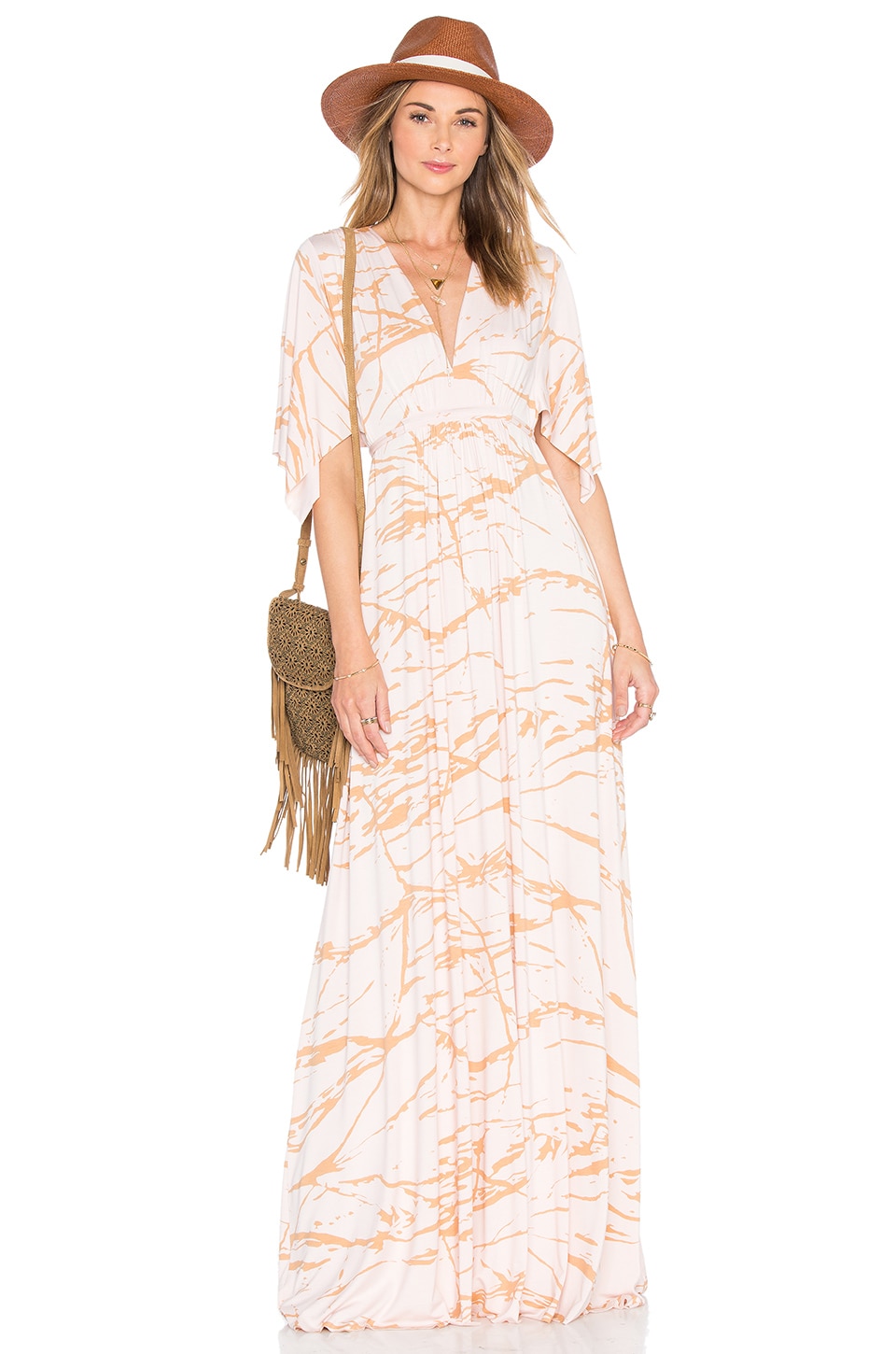 Rachel Pally Long Caftan Dress in Champagne Reverie | REVOLVE