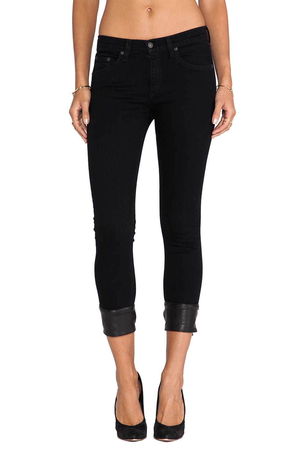 Rag & Bone Buckle Capri in Coal | REVOLVE