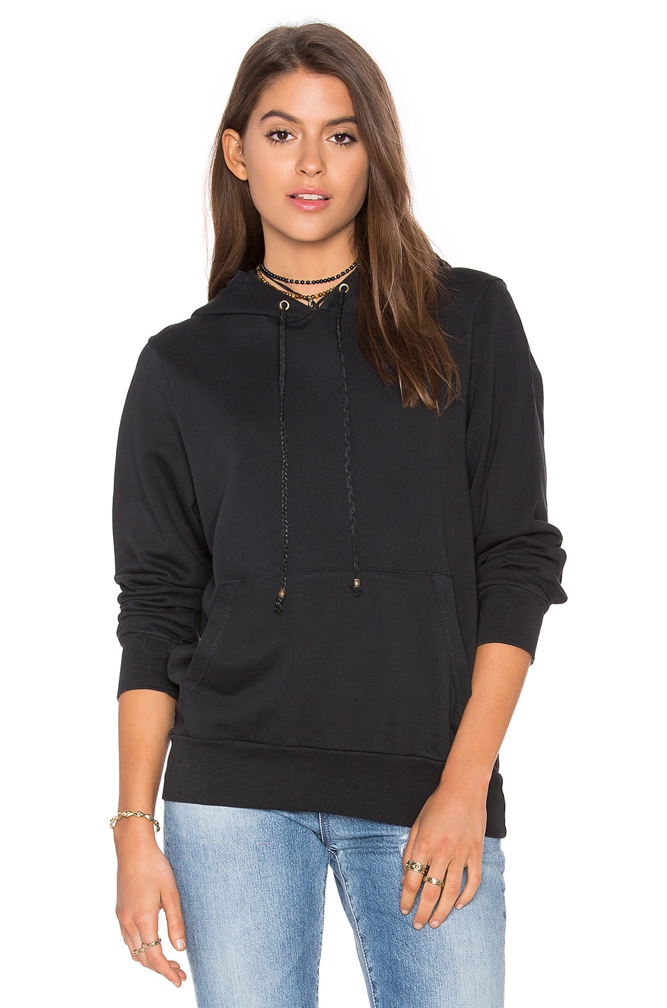 Ragdoll Pull On Hoodie in Faded Black | REVOLVE