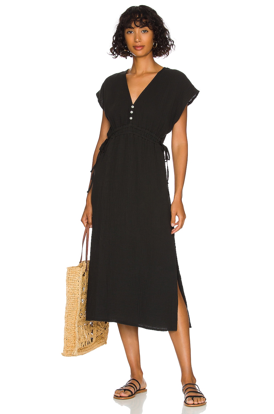 Rails Francesca Midi Dress in Black | REVOLVE