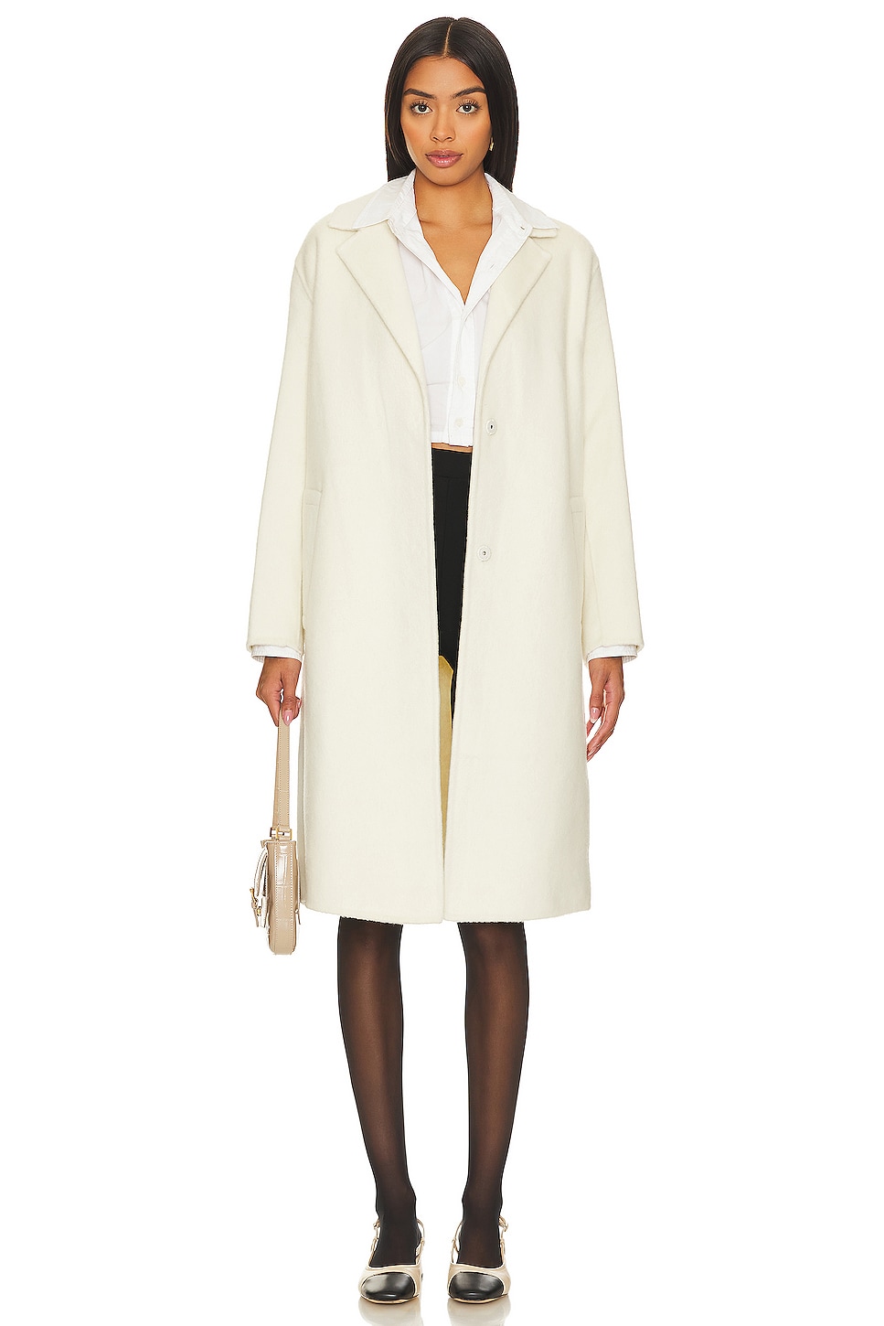 Rails Lore Overcoat in Ivory | REVOLVE