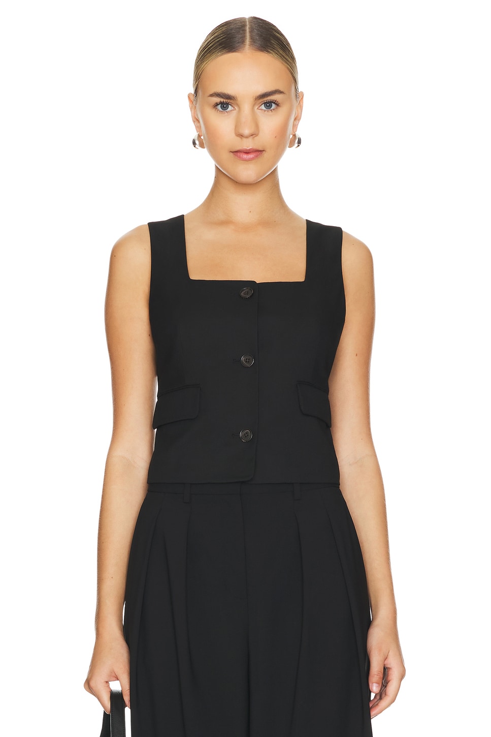 Rails Guilia Top in Black Twill | REVOLVE