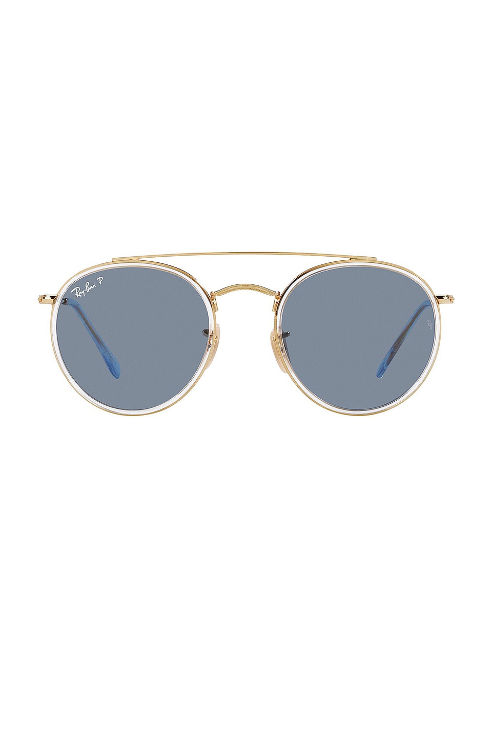Ray-Ban Round Double Bridge in Gold | REVOLVE