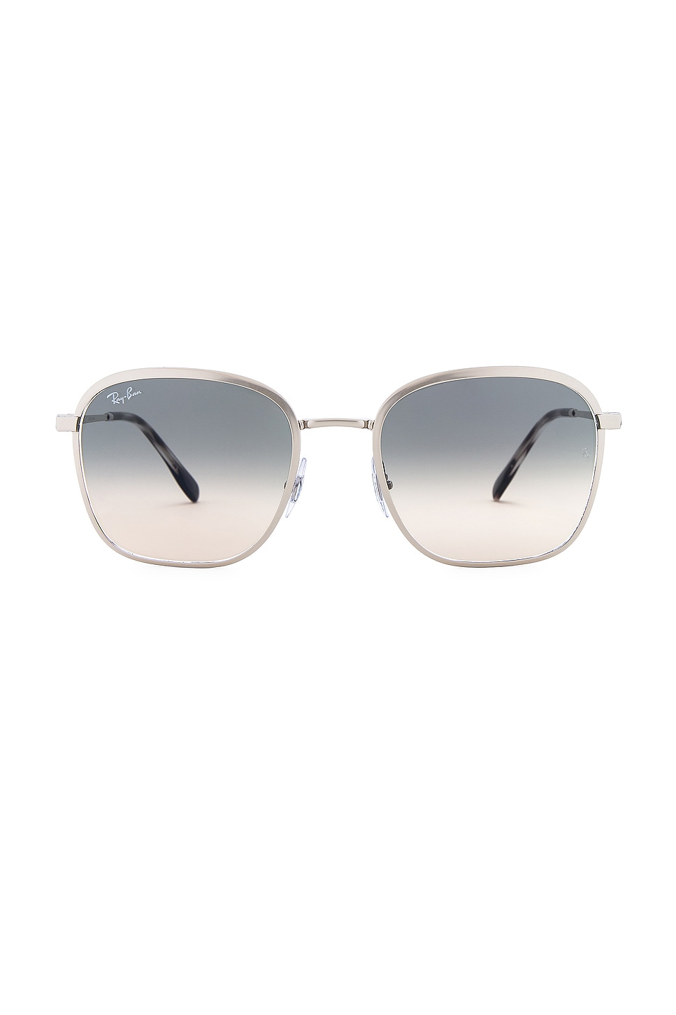 Ray-Ban Square Sunglasses in Silver | REVOLVE