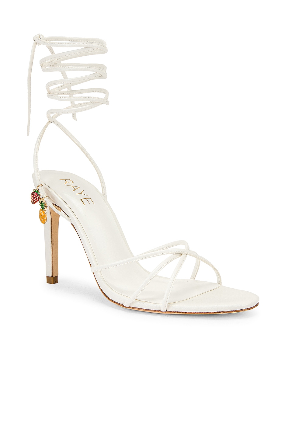 RAYE Trinket Heel in White | REVOLVE