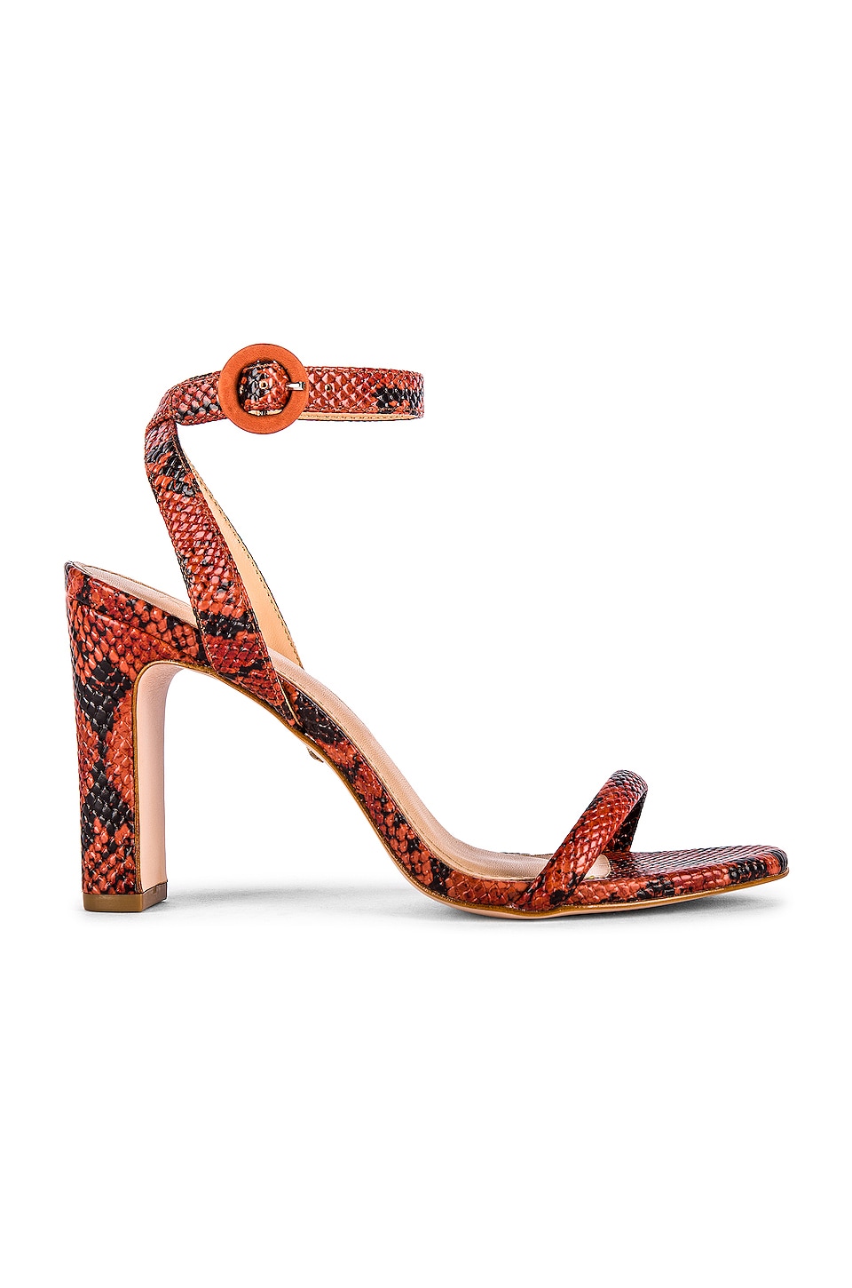 RAYE Glendora Heel in Red Snake | REVOLVE