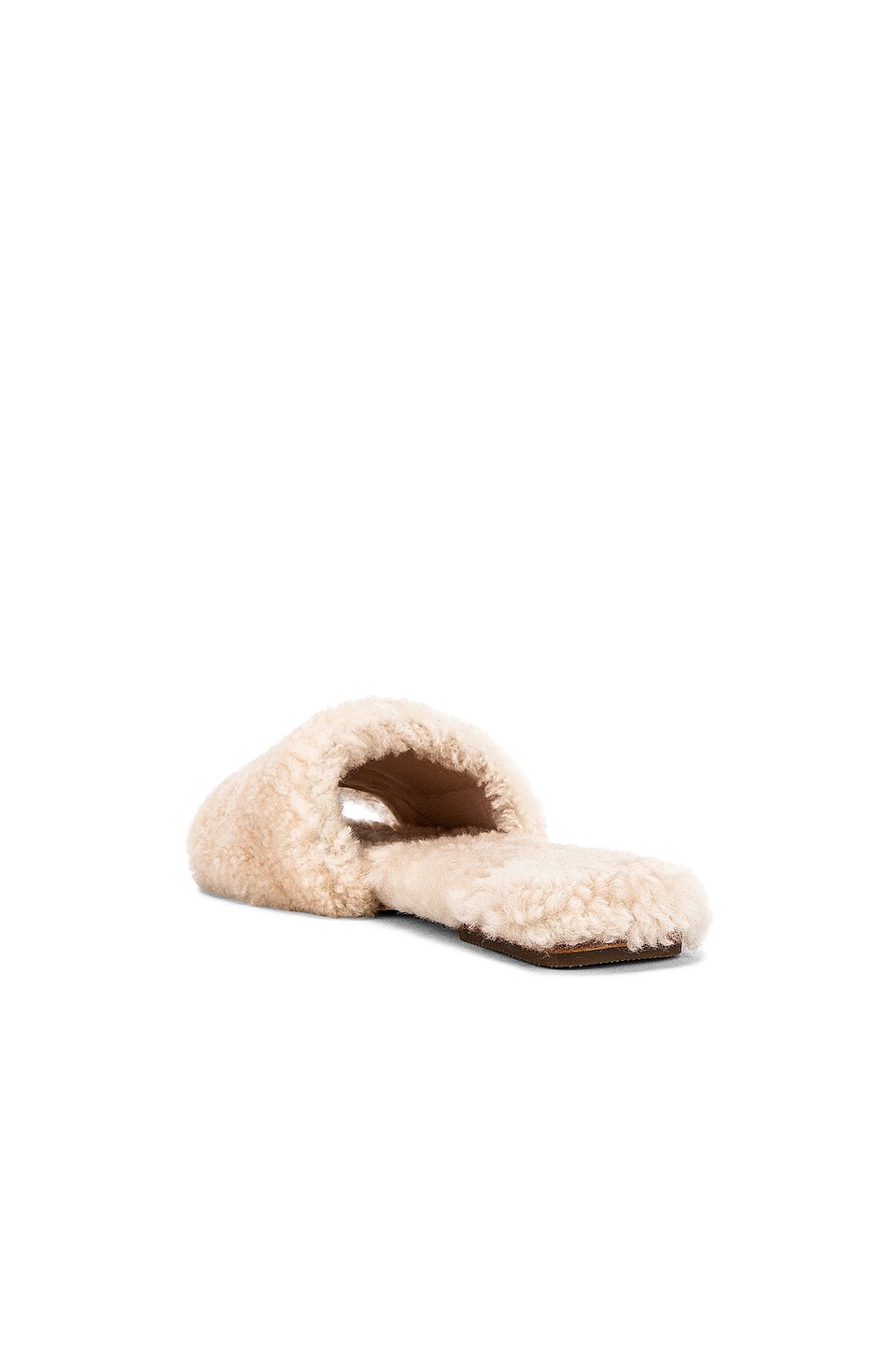 RAYE Shearling Sandal in Natural | REVOLVE