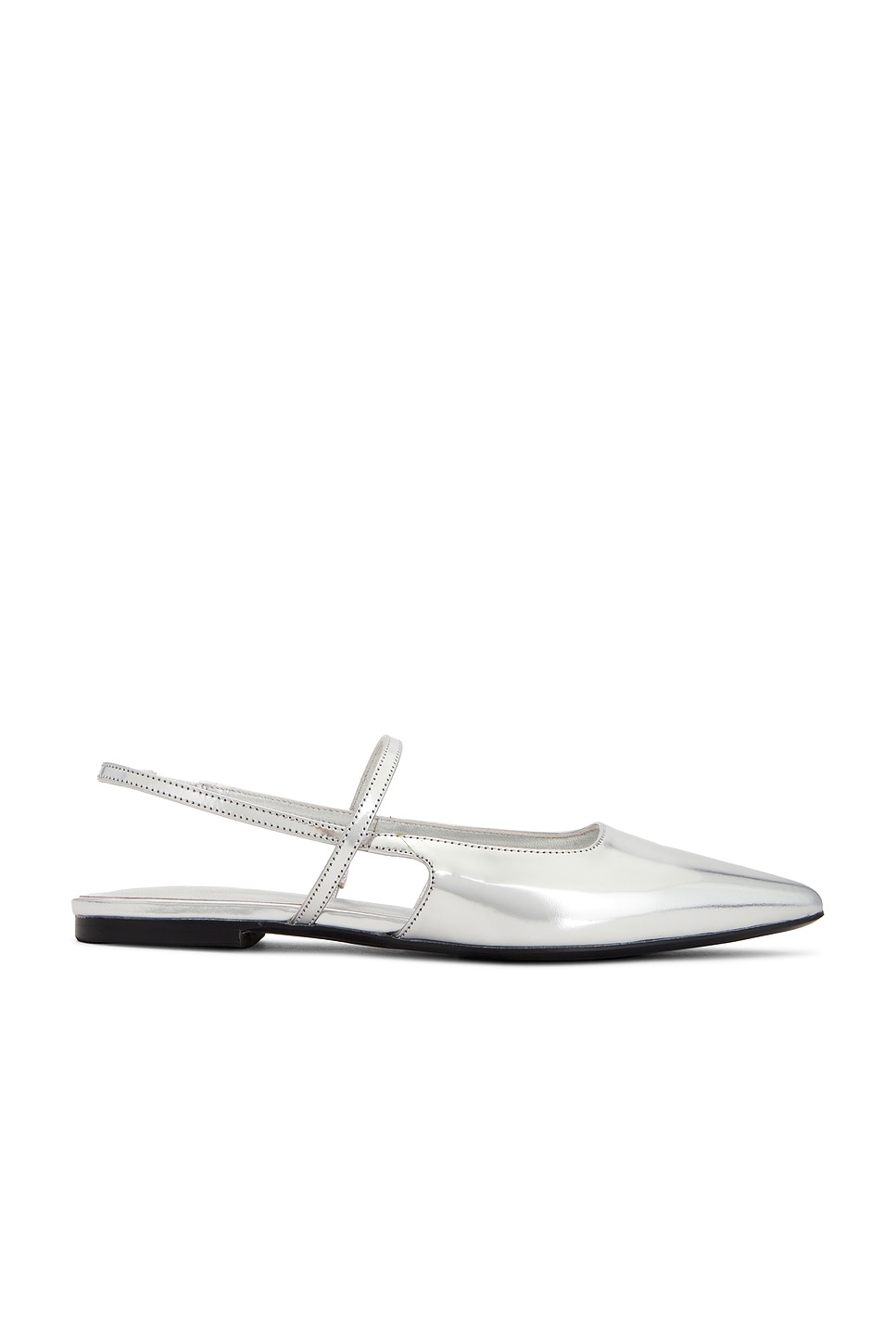 RAYE Eva Flat in Silver | REVOLVE
