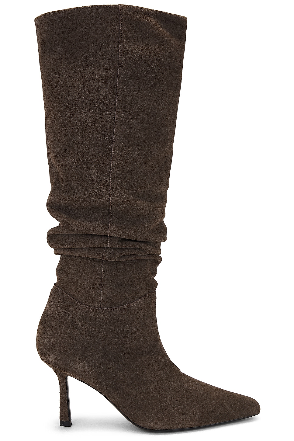 RAYE Dani Extended Calf Boot in Dark Chocolate Brown | REVOLVE